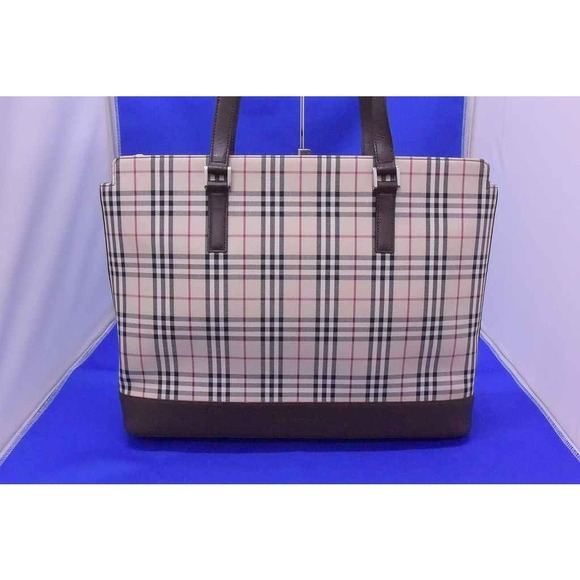 Burberry | Bags | Burberry Checkered Tote Bag Beige | Poshmark